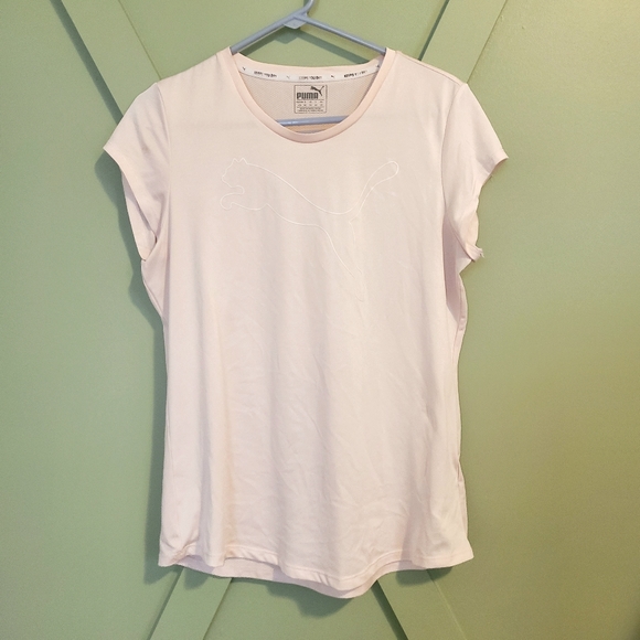 Puma | Tops | Puma Dry Fit Light Pink Shirt | Poshmark